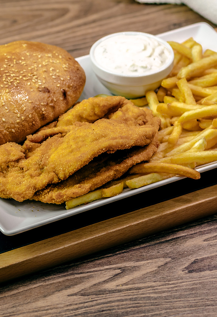 Obrok MENI pohovano belo meso | The Saint Pizzeria